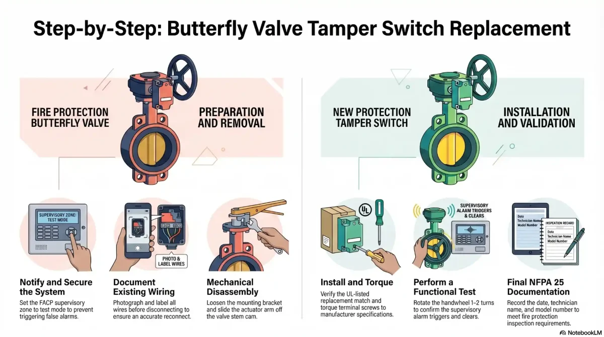 Butterfly Valve with Tamper Switch: FACP Logic | CTGV